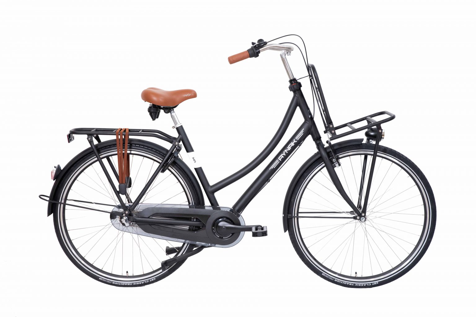 Aynak Ima Dames transportfiets 28 inch 53cm Mat-zwart - Fietshemel Edam